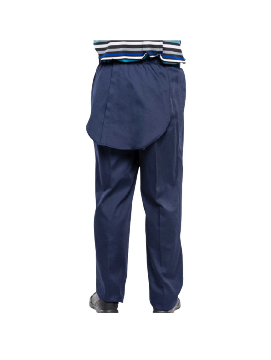Cotton Twill Men's Open Back Pants | Ashley's Adaptive Apparel